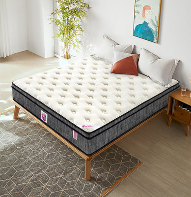 Luxury Bedroom furniture Knitting fabric king queen full single size memory foam pocket spring mattress