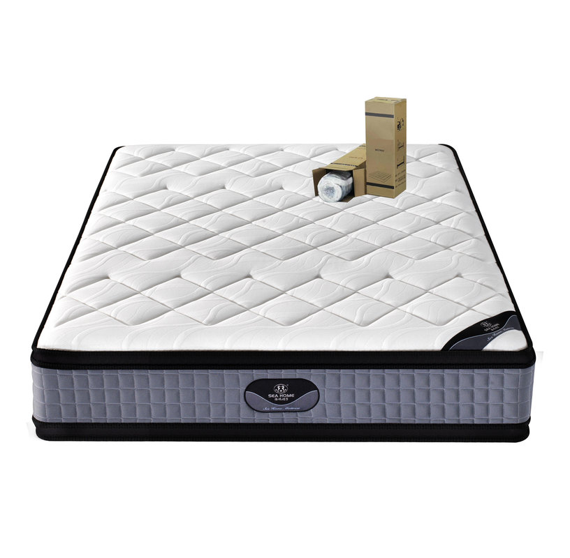 Comfort Knitting fabric king queen full single size high density foam pocket spring mattress