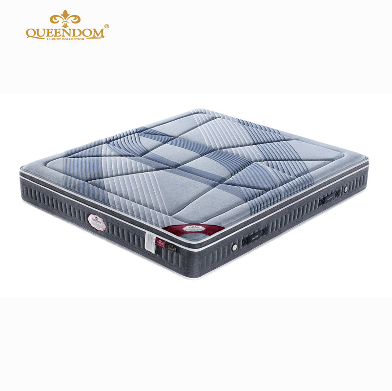 Bedroom furniture Knitting fabric king queen full single size memory foam pocket spring mattress