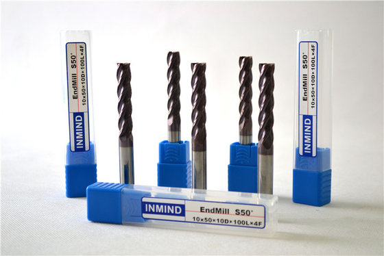 HRC50 Mirco Solid Carbide Square Long Flute End Mills for CNC Milling