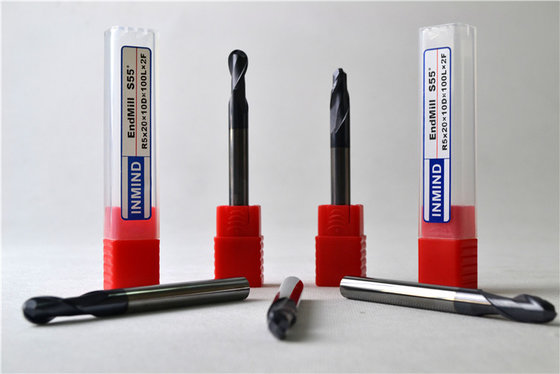 Ball Nose Tungsten Carbide End Mill , CNC High Precision Cutting Tools
