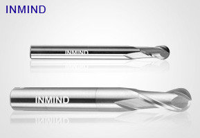 High Speed Aluminum End Mill 2 Flute , Solid Carbide Ball Nose End Mill For Copper