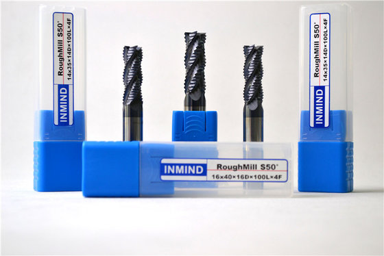 Reduced Shank Micro Roughing End Mills 4 Flute for CNC Milling Machine