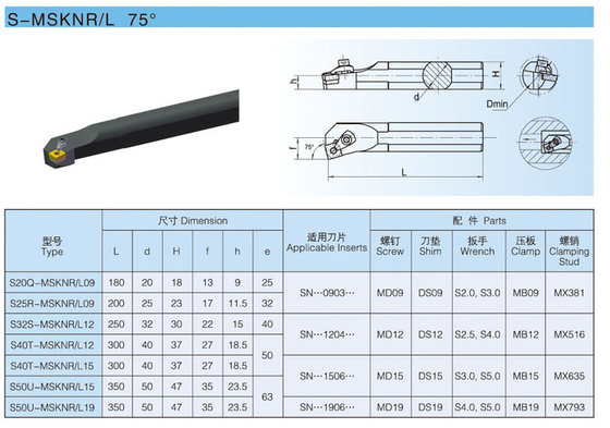 Custom Lathe Machine Cutting Tool Holder HRC45 Top and Hole Clamp