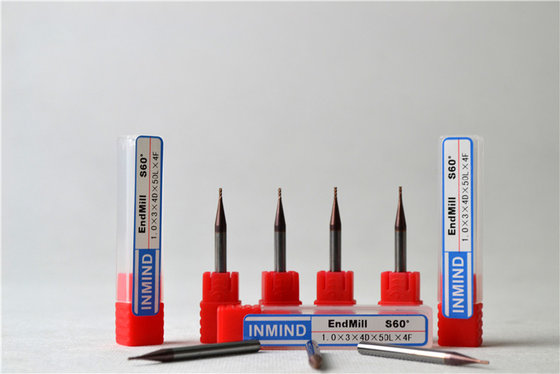 High speed Milling Micro End Mills Standard 2 Flute HR C60 Cutting Tools