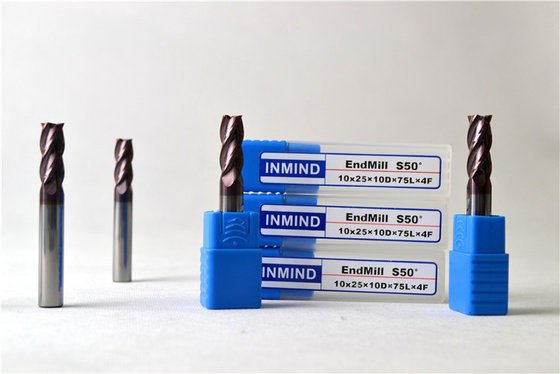 HSS M42 Roughing Four Flute End Mills / Corrugated Milling Cutter Endmill