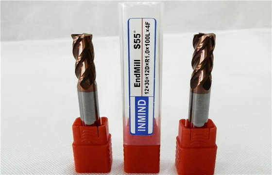 Reduced Shank Standard Radius Milling Cutter End Mill , High Performance ,HRC55