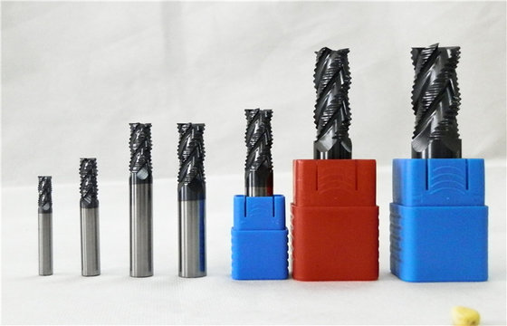 Carbide CNC Milling and Drilling End Mills , Multi-Function TiAlN Coated Cutting Tools