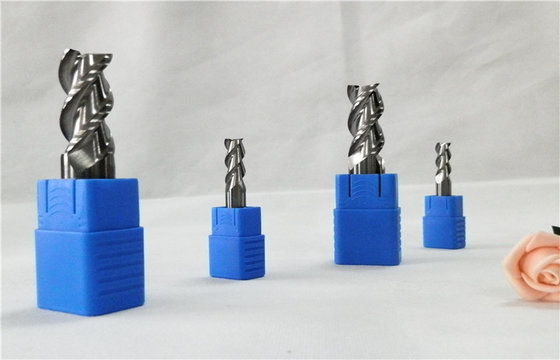 TiAlN Coated Corner Radius End Mill Cutter For Aluminum , Standard Length