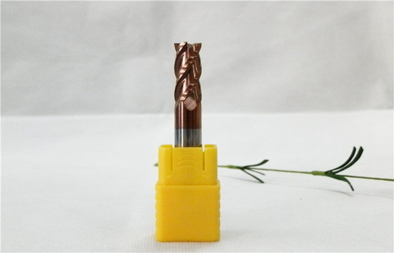 High Feed Tungsten Carbide End Mill , Flat Square Endmill For Pcb Router