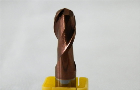 custom Ball Nose solid Carbide End Mills for Aluminium , Roughing to Finishing