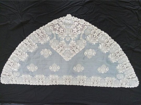 White Noble Spanish style veil mantilla Catholic church chapel scarf lace Veil