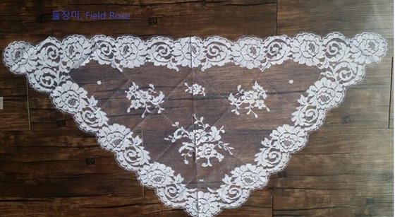 Spanish style lace veil mantilla Catholic church chapel scarf lace Mass latin L