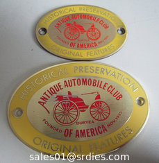China Personalized metal plaque and name plate, custom commemorative plaque,alloy business plate supplier
