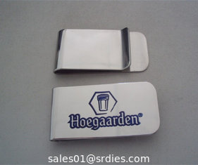 China Corporate branded logo clips for money holding, premium stainless steel clips for money, supplier