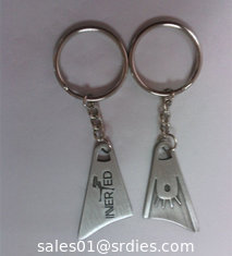 China Vintage antique pewter plated keychains, metal key ring for corporate branding promotional supplier