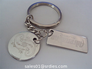 China Silver plated promotion key chain,high graded brand logo key holder,exquisite metal gift, supplier