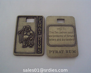 China Vintage antique brass plated metal tag to key chain, metal charm pendant to key ring, supplier
