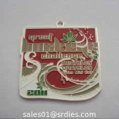 China Exquisite painted designer sport challenge medallion, custom sports commemorative medals, supplier