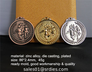 China metal blank running souvenir medals, China factory for custom metal sports medallion, supplier