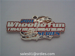 China Metal track and field athletics medals, designer painted track and field event medallion, supplier