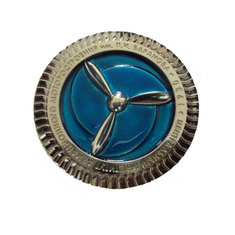 China Metal anniversary emblem badge with epoxy color filled, metal safety pin badges, supplier