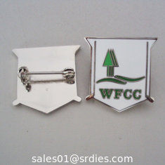 China Soft enamel commemorative badges, durable imitation enamel anniversary emblem badges, supplier