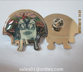 China Epoxy dome designer lapel pins for promotional giveaways, designer epoxy lapel pins, supplier