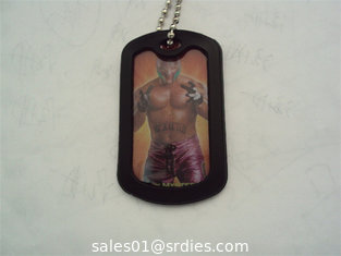 China Fashion design metal dog tags, zinc alloy, white steel plated, China supplier for dog tags supplier