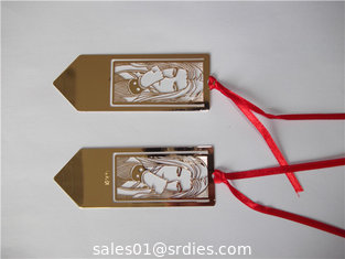 China Designer brass chemical etched bookmarks, gold plated hollow photo etched page bookmarks, supplier