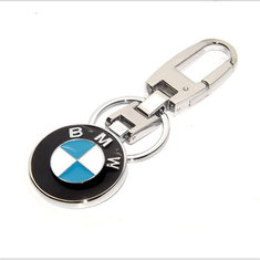 China Exquisite Metal BMW auto logo key holder for men, metal BMW motor brand logo key ring set, supplier