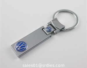 China Epoxy painted Volkswagen auto logo key tag, Jewelry metal Volkswagen car logo key holder, supplier
