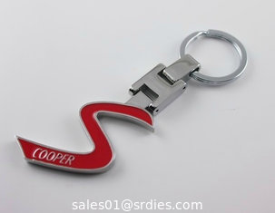 China Affordable jewelry metal car logo key holder selection, Epoxy painted auto logo key tag, supplier