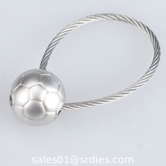 China Stainless steel wire keychain, twist steel wire rope keyring for men's key holder gifts, supplier