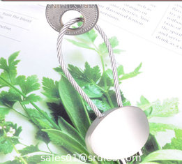 China Custom made steel wire rope key ring loop,great value wire loop piston keychain,MOQ300pcs, supplier