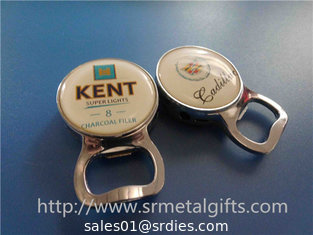 China Custom logo epoxy dome bottle openers, epoxy dome bottle openers cheap small quantity, supplier