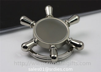 China Cheap metal nautical keychains,China alloy metal nautical rudder design key chains in bulk supplier