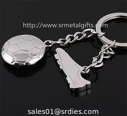 China Metal track and field drop pendant key chain, metal athletics design charm fob key rings, supplier