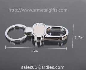 China Chrome plated metal heavy duty snap hook key chain, available with laser marking logo, supplier