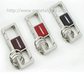 China Great selection of heavy duty snap hook keychain for men, custom logo metal men key chain supplier