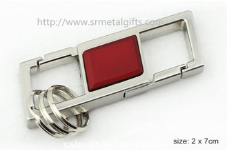 China Branding logo metal clasp hook key ring, high graded heavy duty metal keyring for men gift supplier