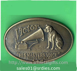 China Antique brass emboss animal belt buckle, brass dog design belt buckles for men belt, supplier