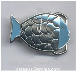 China Fish designed enamel belt buckles, China factory custom enamel metal belt buckles, supplier