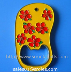 China Promotional color painted metal bottle opener, custom flower painted bottle openers, supplier