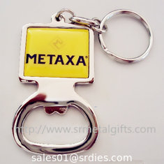 China Epoxy dome bottle opener key ring, epoxy metal bottle opener keychains, supplier