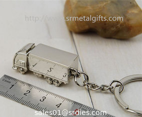 China Miniature truck drop pendant key ring, car charm pendant keychain, zinc alloy, supplier