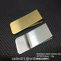China Promotional stainless steel money clips, plain S.S. money clips for sale, supplier