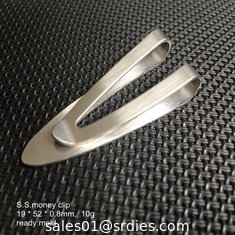China Cheap plain brush stainless steel money clips in stock, China SS money clips for sale, supplier