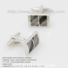 China Soft enamel wedding cufflinks, 1 inch imitation enamel cufflinks for men's wedding dress, supplier