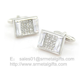 China French fashion crystal cufflinks, stone jewelry cufflinks for men's collections, supplier